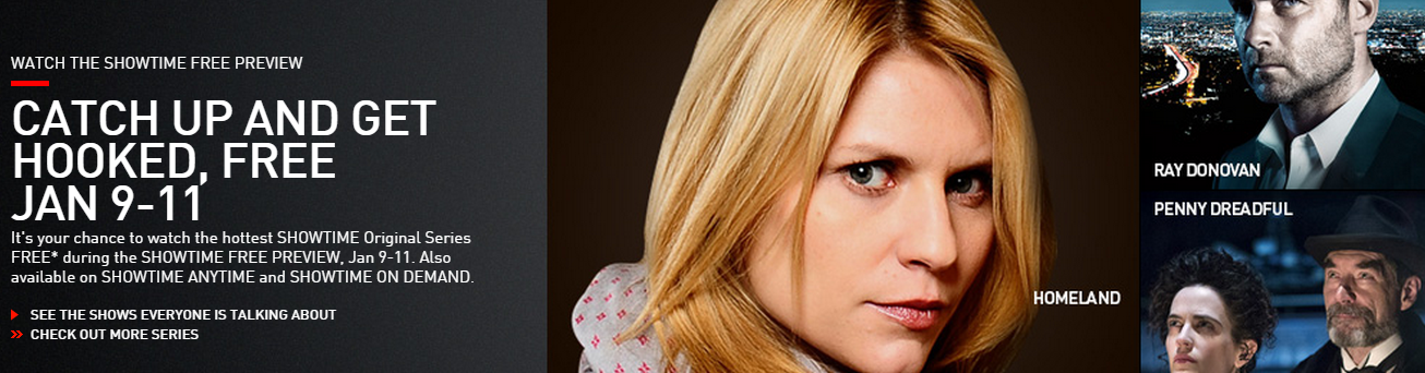 Free Showtime Preview (1/9-1/11) | Free Stuff Finder