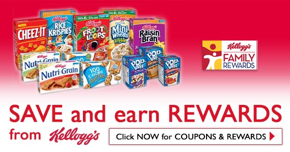 Kellogg’s Family Rewards Points = Earn FREE Gift Cards, Coupons ...