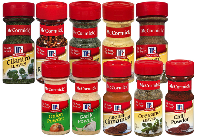 *HOT* $7 in NEW McCormick Coupons ($0.67 Spices at Walmart – Print Now!)