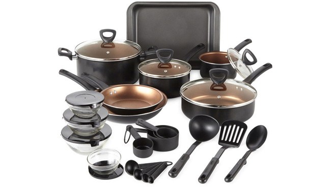 Cooks 30-Piece Cookware Set $60 (Reg $160) | Free Stuff Finder
