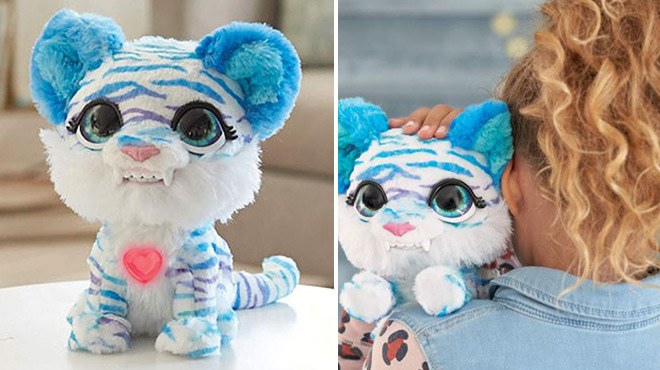 Sabertooth Kitty Interactive Plush Pet Toy $17.99! | Free Stuff Finder