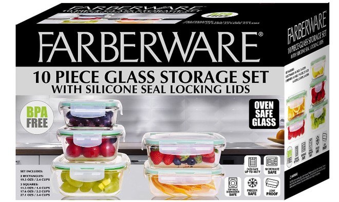 Farberware 10-Piece Food Storage Set $12 (Reg $30) | Free Stuff Finder