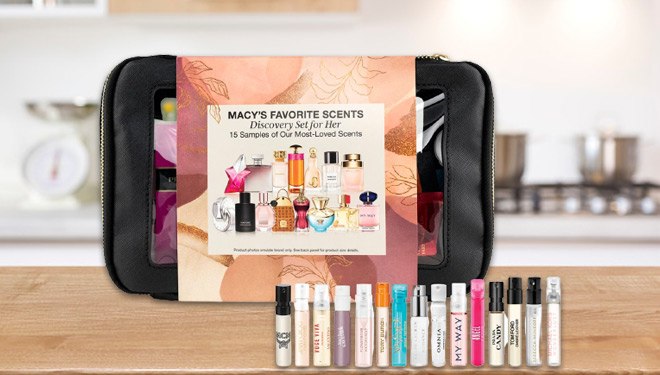 Macy’s 15-Piece Parfume Sampler Set $20 | Free Stuff Finder