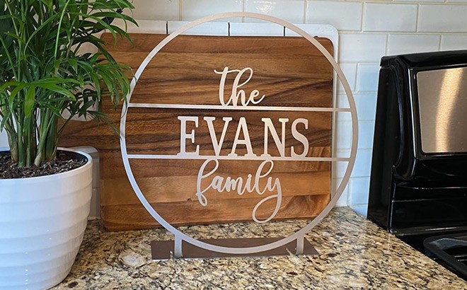 Personalized Tabletop Name Sign $19 Shipped | Free Stuff Finder