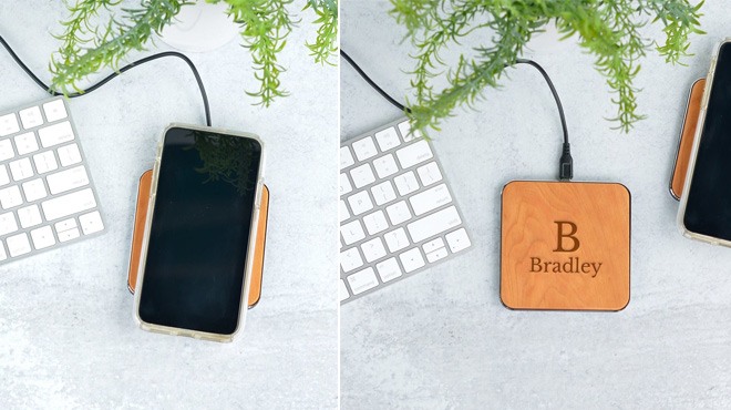 Personalized Wireless Phone Charger $19.99 Shipped | Free Stuff Finder