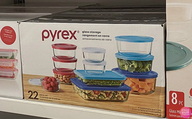 Pyrex 22-Piece Glass Food Storage Set $33 | Free Stuff Finder