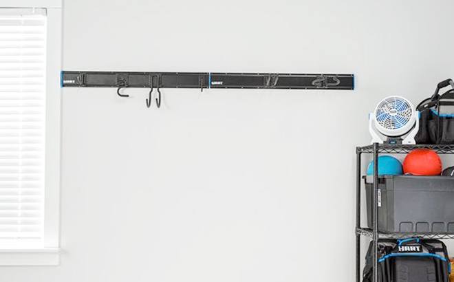 8-Piece Garage Storage Rail Starter Kit $22 | Free Stuff Finder