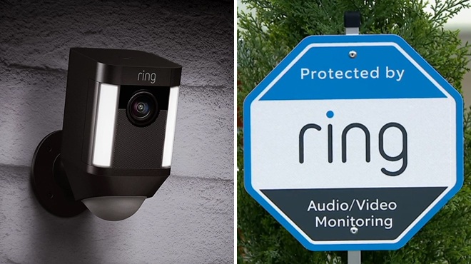 Ring Spotlight Camera & Yard Sign $144 Shipped | Free Stuff Finder