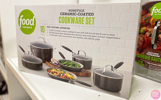 Food Network 10-Piece Cookware Set $66 + $10 Kohl’s Cash | Free Stuff ...