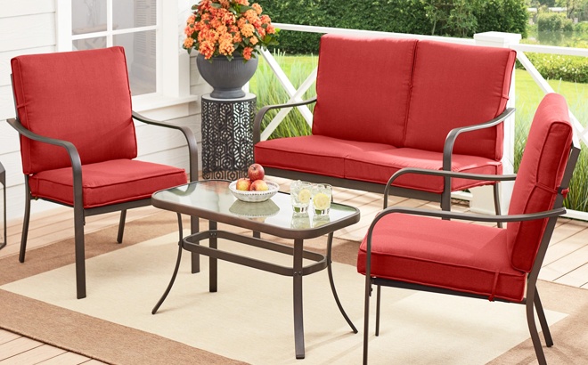 Mainstays 4-Piece Patio Sets $174 Shipped! | Free Stuff Finder