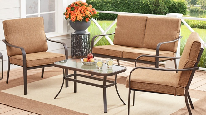 Mainstays 4-Piece Patio Sets $174 Shipped! | Free Stuff Finder