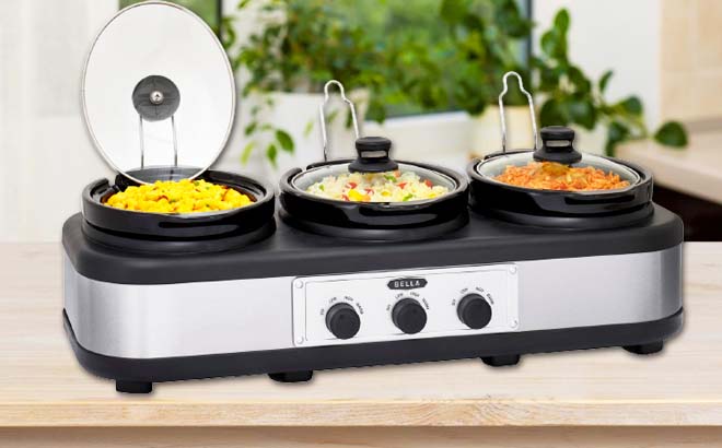 Bella Triple Slow Cooker $39 Shipped | Free Stuff Finder