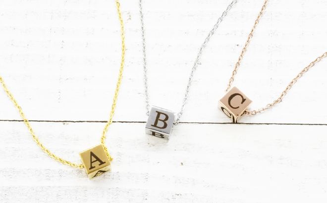 Block Initial Necklace $5.99 Shipped | Free Stuff Finder