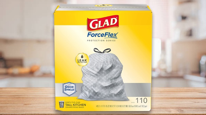 Glad Trash Bags 110-Pack for $14 Shipped | Free Stuff Finder