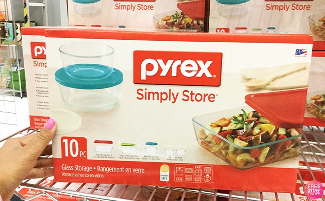 Pyrex 10-Piece Glass Storage Set $19.99 | Free Stuff Finder