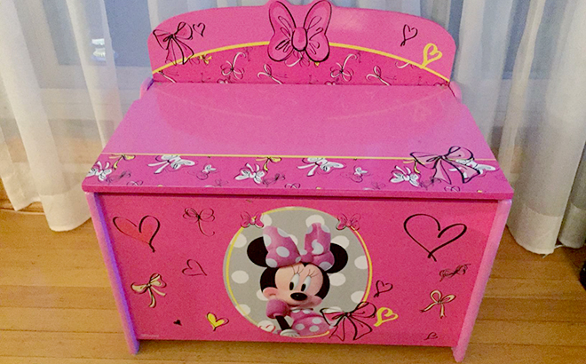 Disney Minnie Mouse Toy Box $34 Shipped | Free Stuff Finder