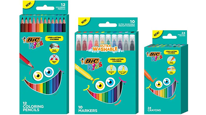 BIC Kids Coloring Combo 46-Pack Just $6 | Free Stuff Finder