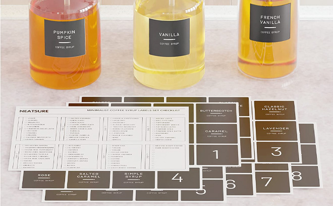 Coffee Syrup Labels $8.99 | Free Stuff Finder