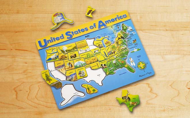 Melissa & Doug USA Map Wooden Puzzle $9 | Free Stuff Finder Melissa & Doug USA Map Wooden Puzzle $9 | Free Stuff Finder