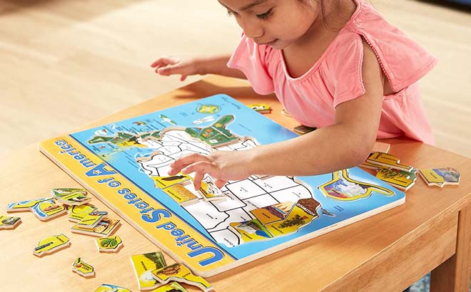 Melissa & Doug USA Map Wooden Puzzle $9 | Free Stuff Finder Melissa & Doug USA Map Wooden Puzzle $9 | Free Stuff Finder
