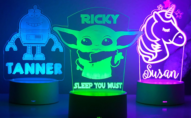 Personalized Kids Night Light $24 Shipped | Free Stuff Finder