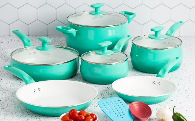 16-Piece Ceramic Cookware Set $49 Shipped | Free Stuff Finder