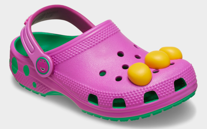 Crocs x Barney Clogs Available Now! | Free Stuff Finder