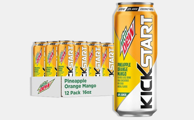 Mountain Dew Kickstart 12-Pack $9.60 Shipped at Amazon | Free Stuff Finder
