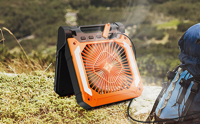 Rechargeable Solar Powered Portable Fan $24 at Amazon | Free Stuff Finder