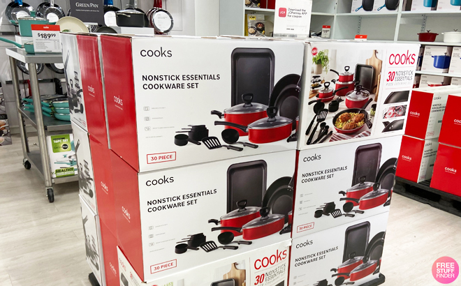 30-Piece Cookware Set $49 at JCPenney | Free Stuff Finder