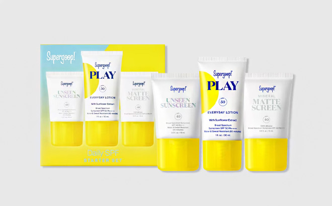 Supergoop! Sunscreen Set $25 Each at ULTA | Free Stuff Finder