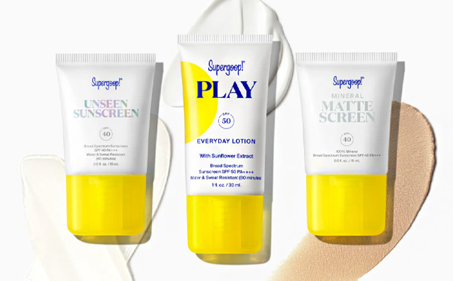 Supergoop! Sunscreen Set $25 Each at ULTA | Free Stuff Finder