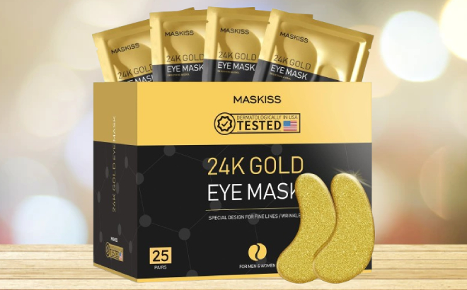 24K Gold Eye Masks 25-Pairs for $1.77 Shipped at Amazon | Free Stuff Finder