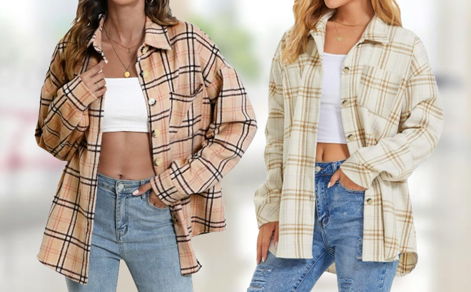 Women’s Flannel Shackets $16.99 at Walmart | Free Stuff Finder
