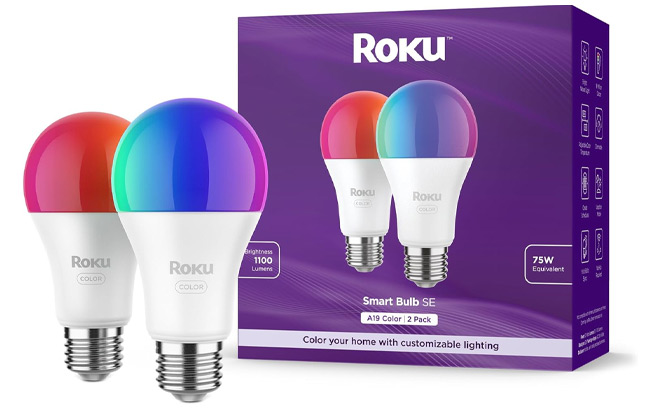 Roku Smart Light Bulbs 2-Pack $7.88 at Amazon | Free Stuff Finder