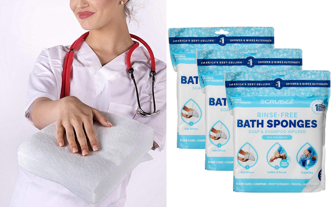 Bath Sponges 150-Pack for $24 | Free Stuff Finder