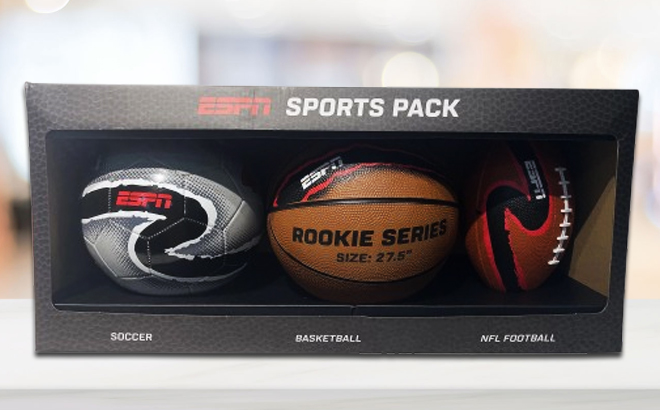 ESPN 3-Pack Ball Set $6 at Walmart | Free Stuff Finder