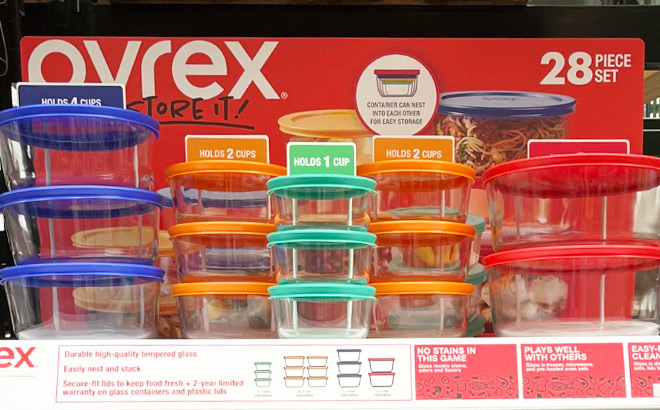 Pyrex 28-Piece Glass Food Storage Set $23.98 at Sam’s Club | Free Stuff ...