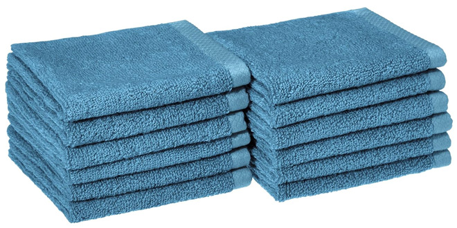 Amazon Basics Washcloths 12-Pack for $4.99 | Free Stuff Finder