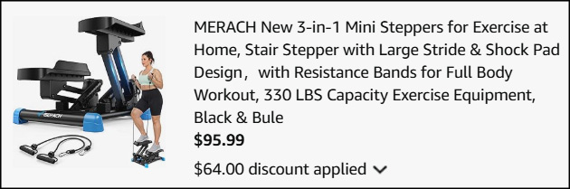 Mini Stair Stepper $95 Shipped at Amazon | Free Stuff Finder